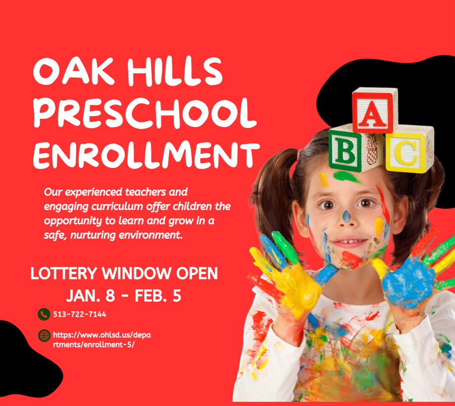 Preschool Enrollment Window is now open