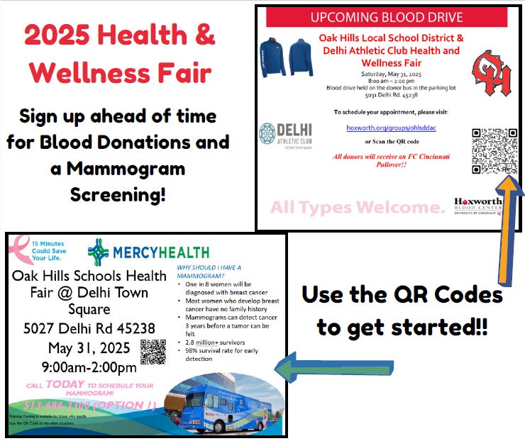 OHLSD Health and Wellness Fair takes place on May 31