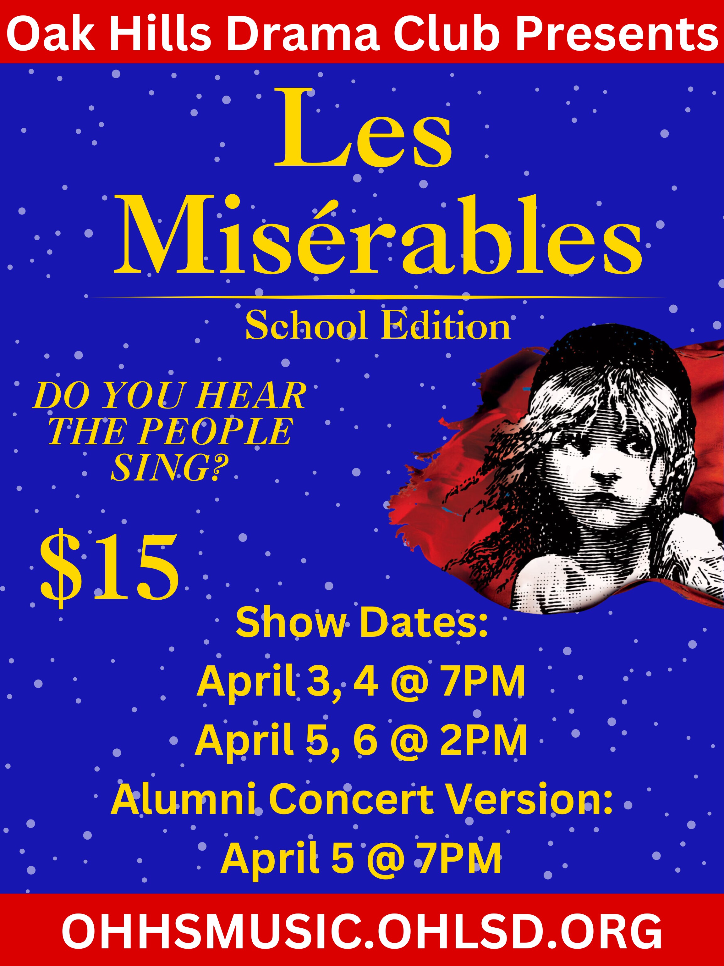 OHHS Drama Club presents 'Les Miserables' this week