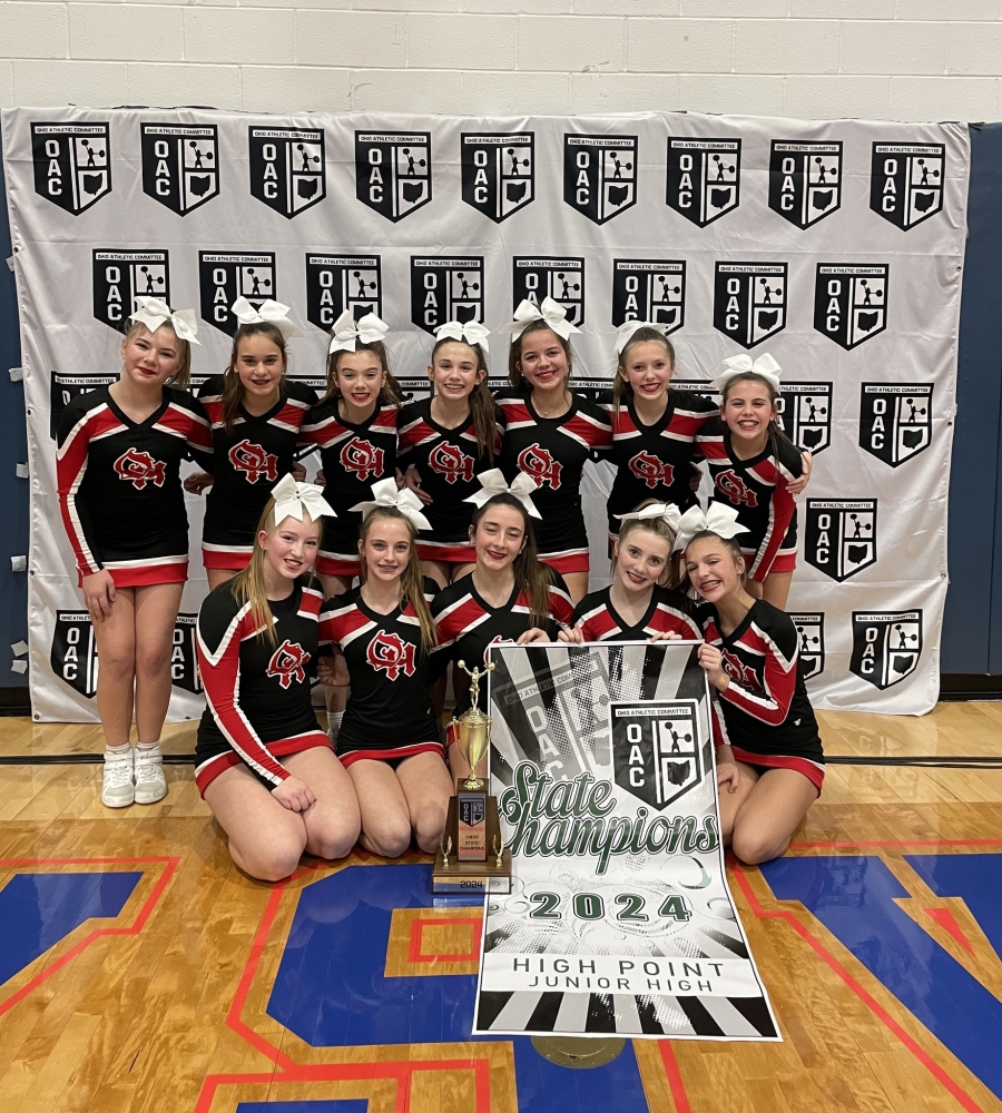 Middle School Cheerleaders win OAC State Championship